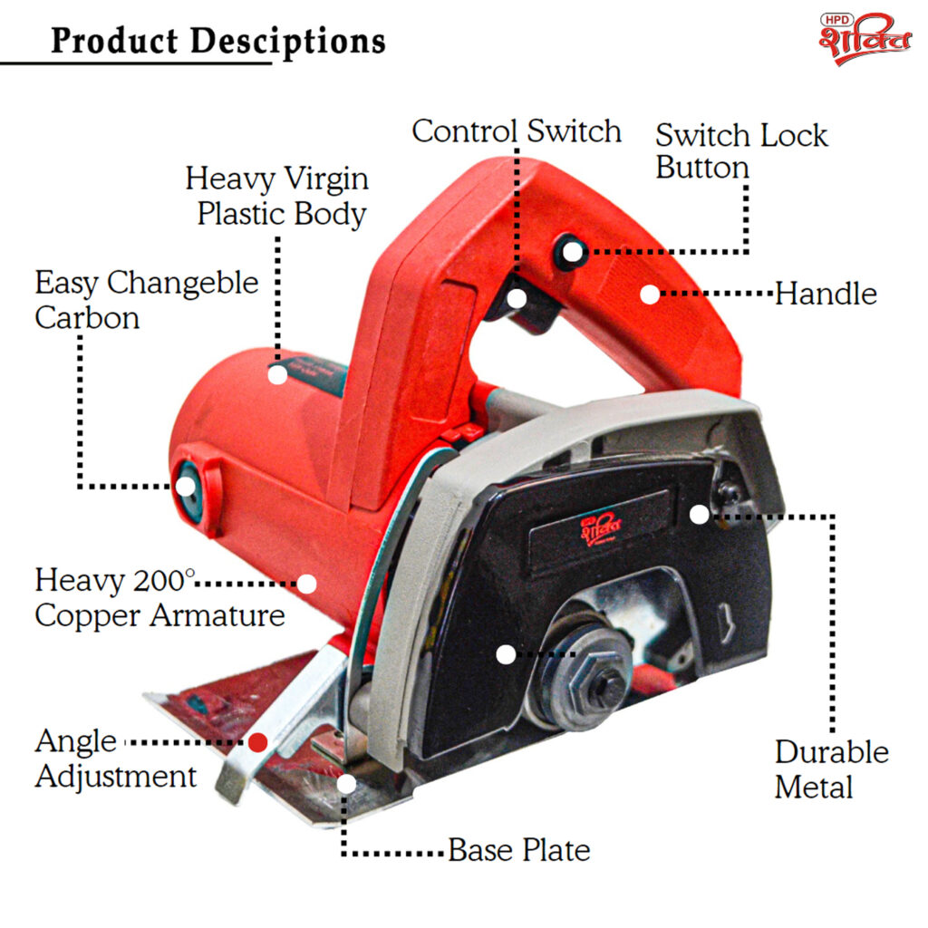 HPD Shakti Marble Cutter Machine 4 Inch 1050W Heavy Duty .......