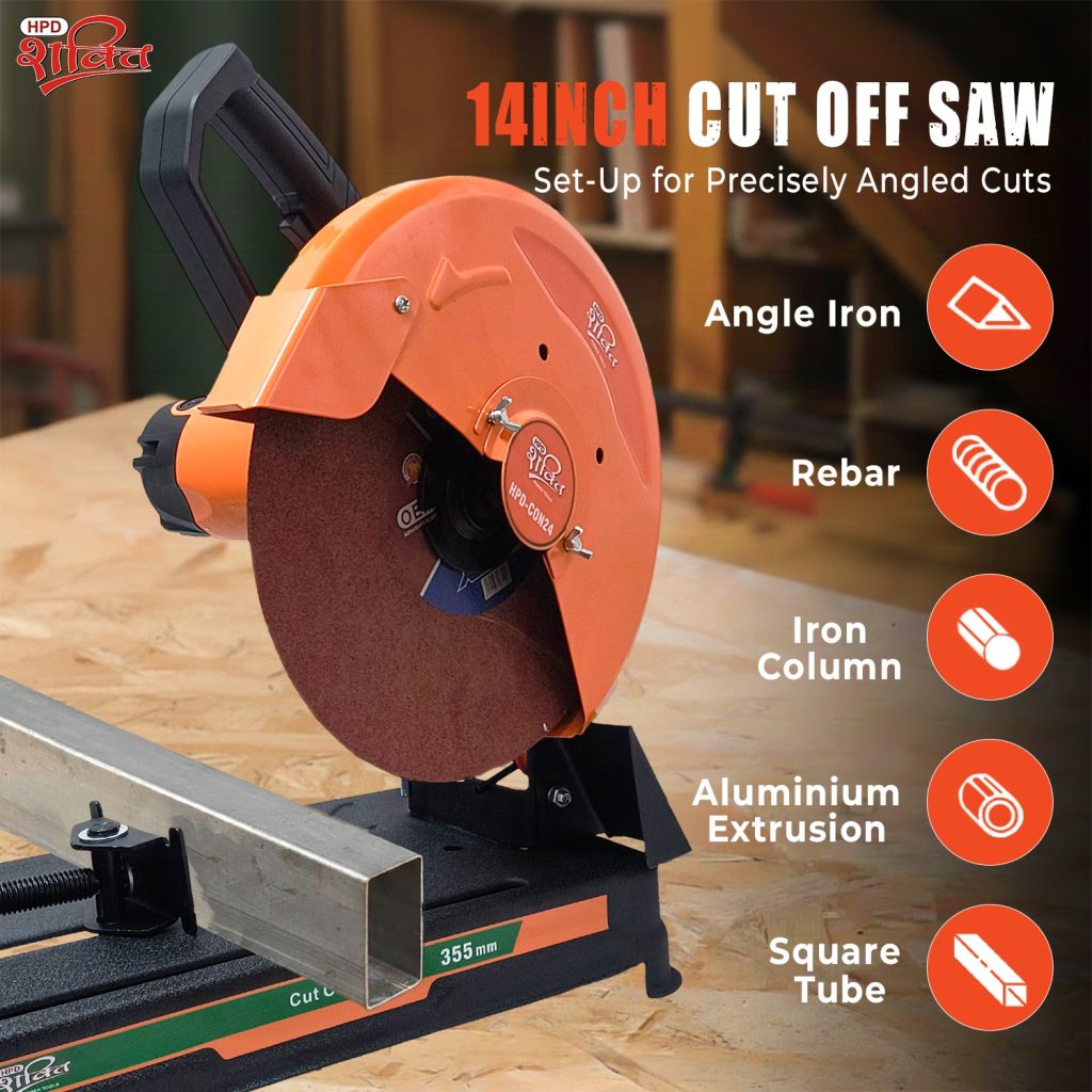 HPD Shakti 14 Inch Chop Saw Machine (355mm) with Free 1pc 14" Cutting ...