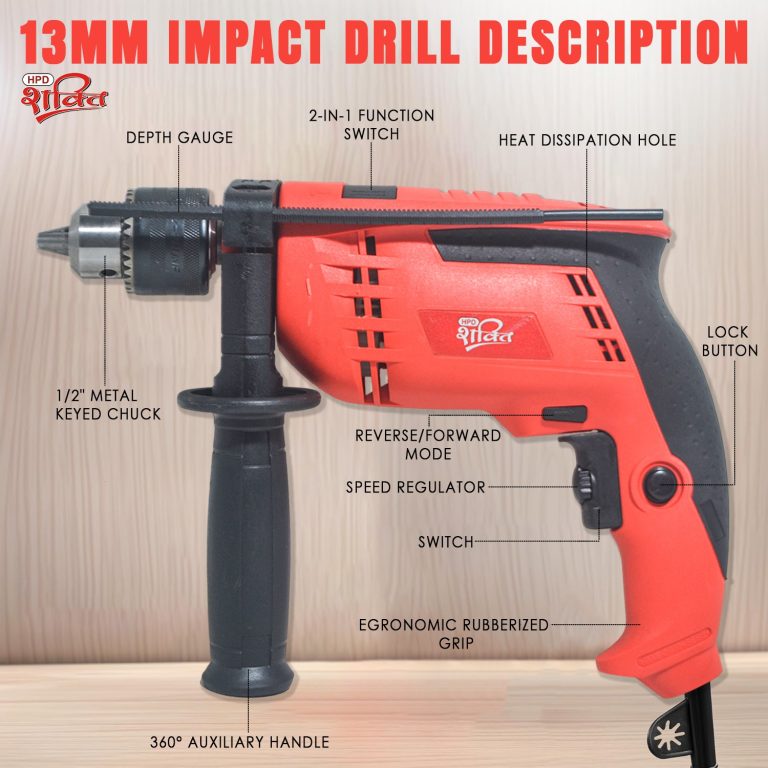 HPD Shakti 13mm Impact Drill 850W Kit WITH all HAND Tools In the KIT ...