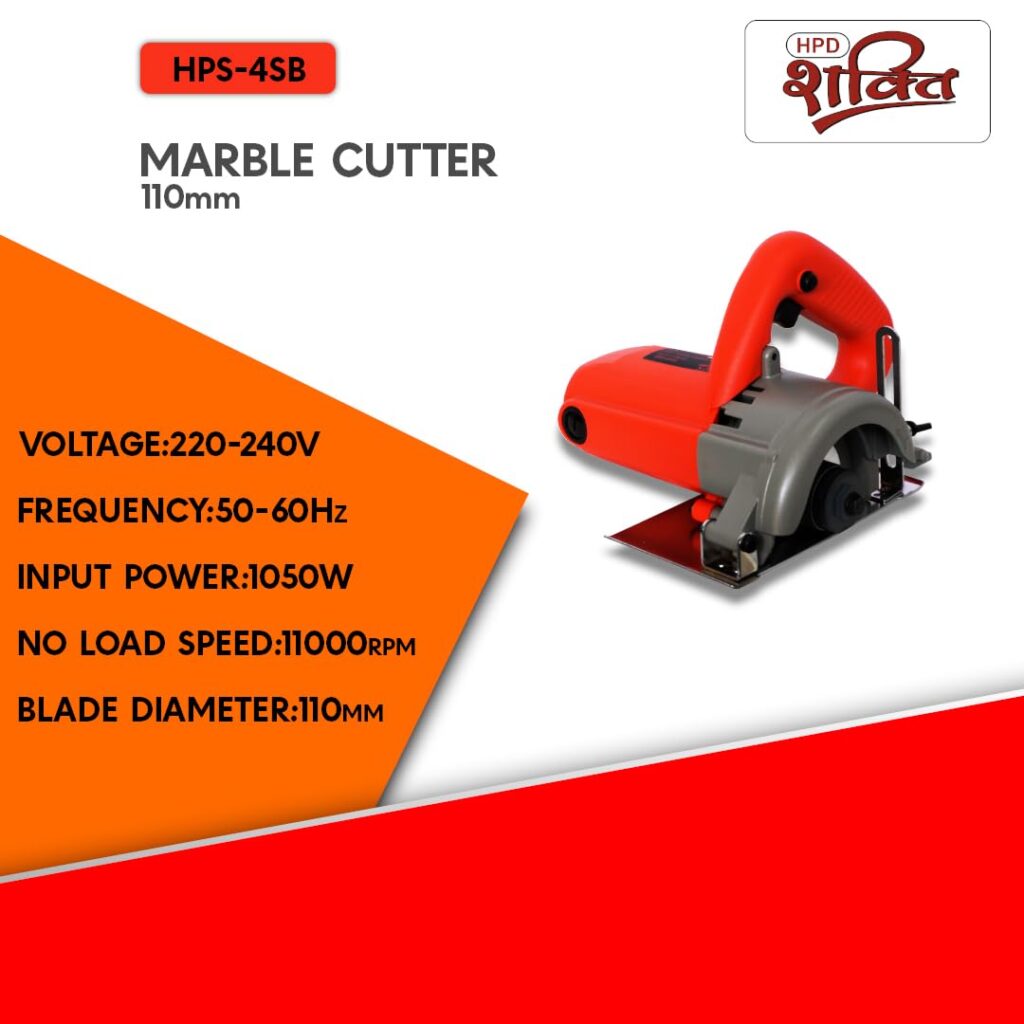 HPD Shakti Marble Cutter Machine 4 inch / 110MM with Flat Body Model ...