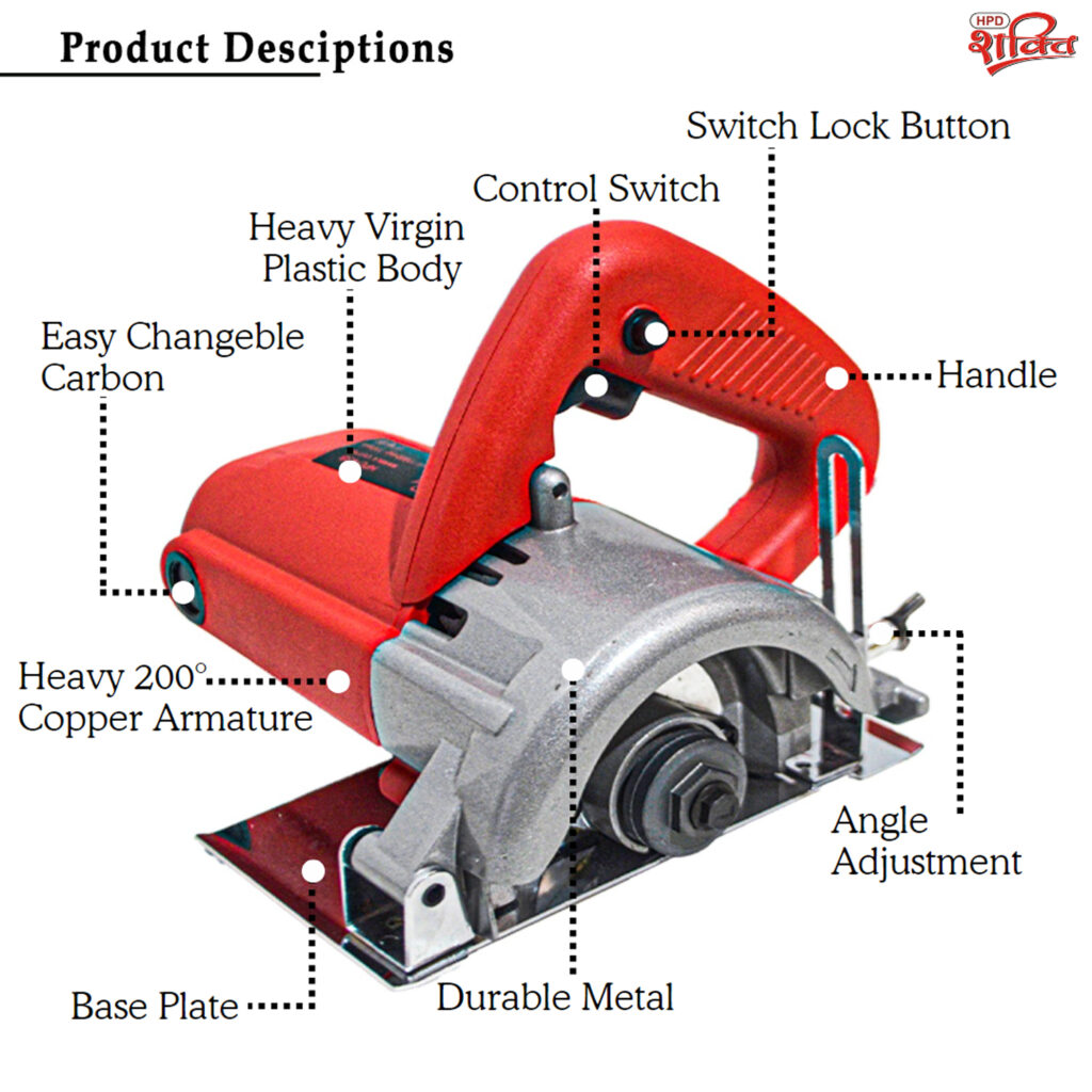 HPD Shakti Marble Cutter Machine 4 inch / 110MM with Flat Body Model ...