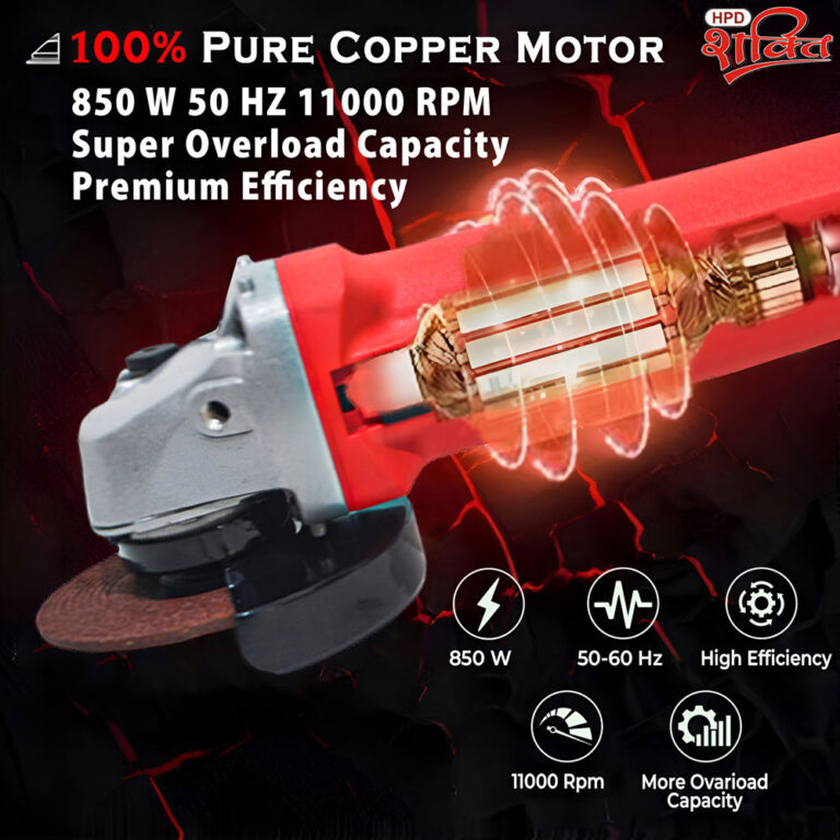 Buy HPD Shakti Heavy Duty 850W Angle Grinder Combo Set 6100