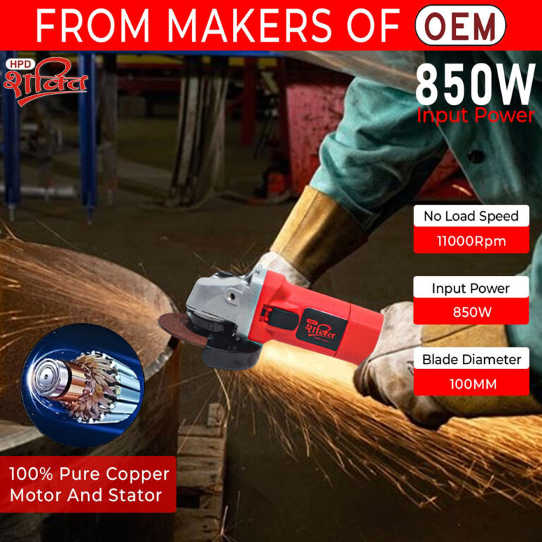 Buy HPD Shakti Heavy Duty 850W Angle Grinder Combo Set 6100