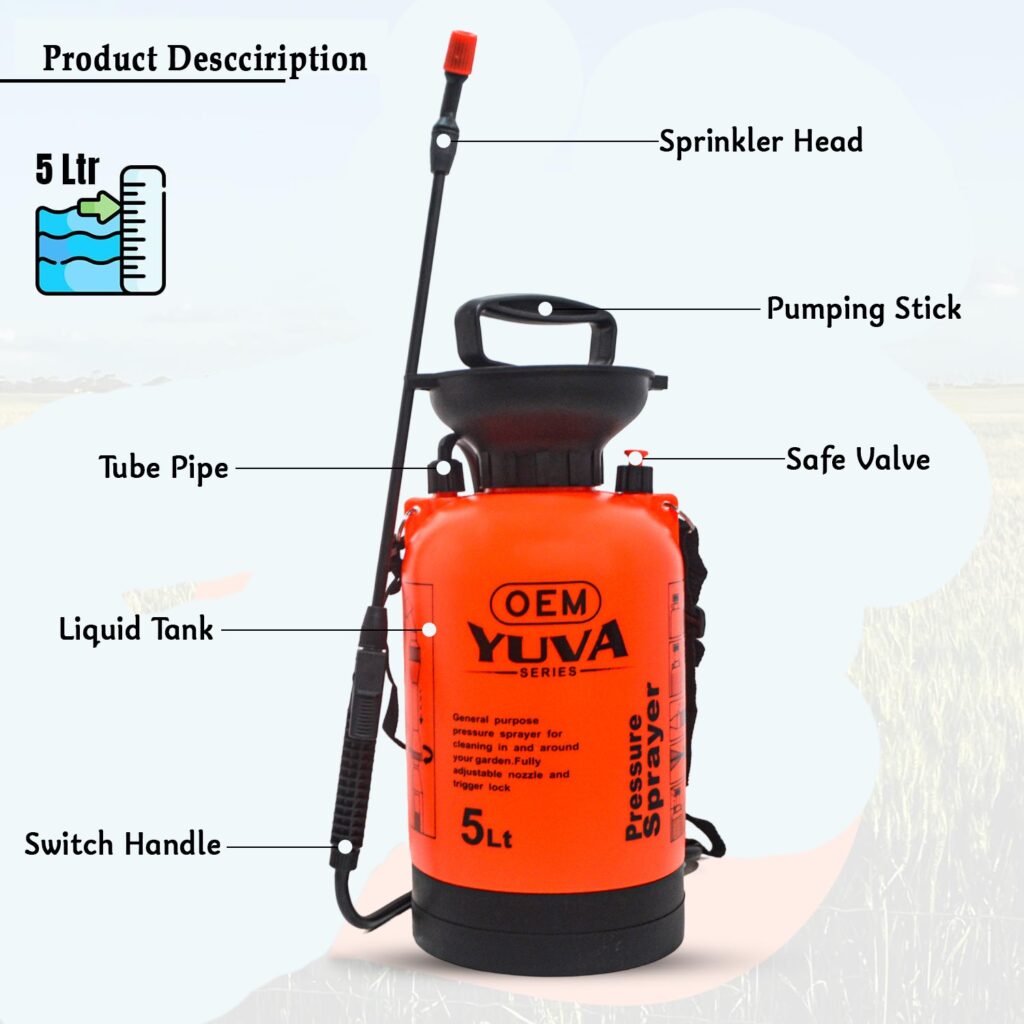 OEM Multipurpose Garden Sprayer 5L - Heavy-Duty Manual Pump for ...