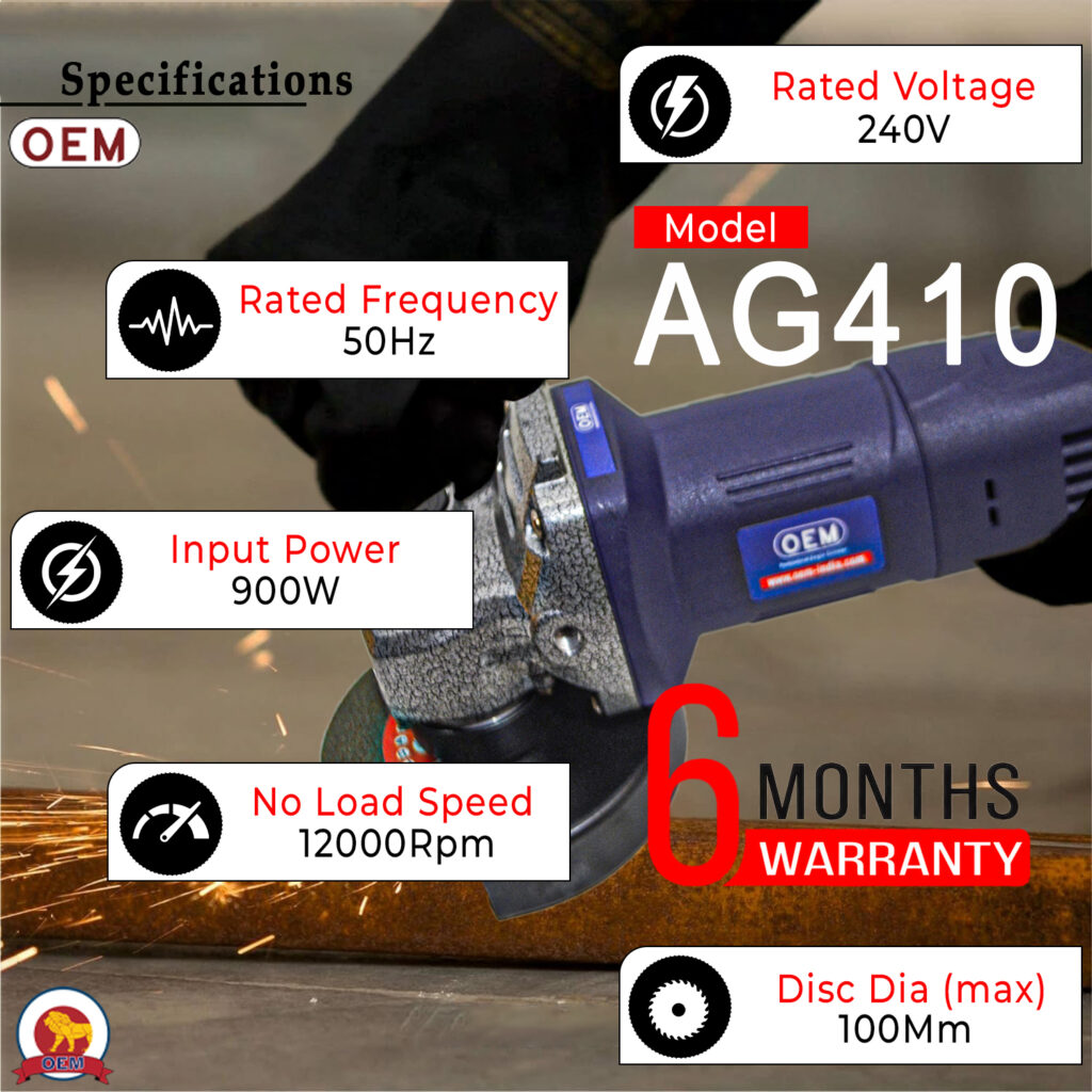 OEM Professional Angle Grinder Sleek Model With 900 W Real Power Heavy ...