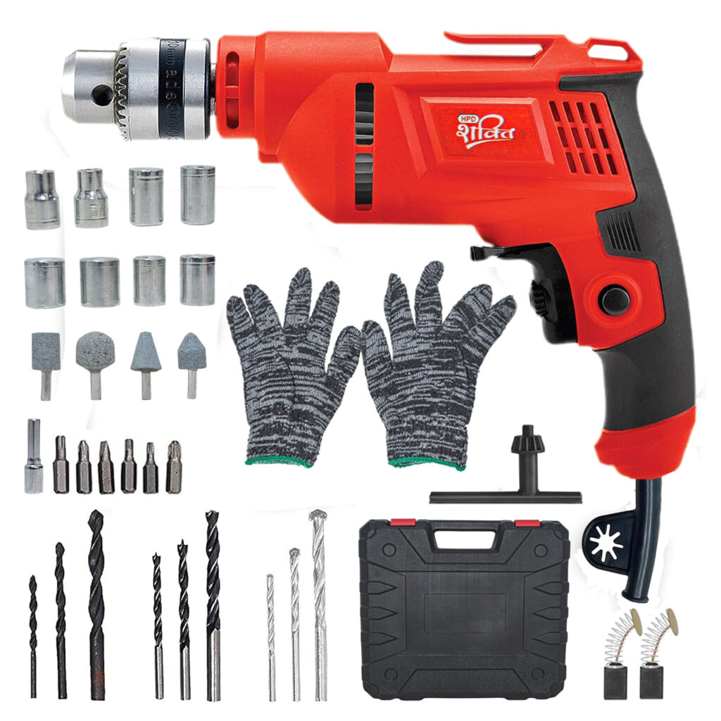 HPD Shakti 10MM Drill Kit 500W Kit Heavy Duty Copper Motor Electric ...
