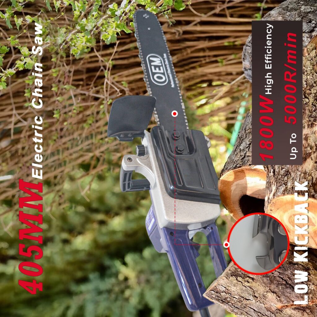 OEM Electric Chain Saw 1800W 16-Inch Bar & Chain 5000 RPM