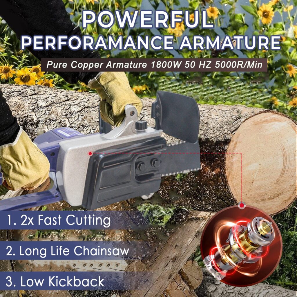 OEM Electric Chain Saw 1800W 16-Inch Bar & Chain 5000 RPM