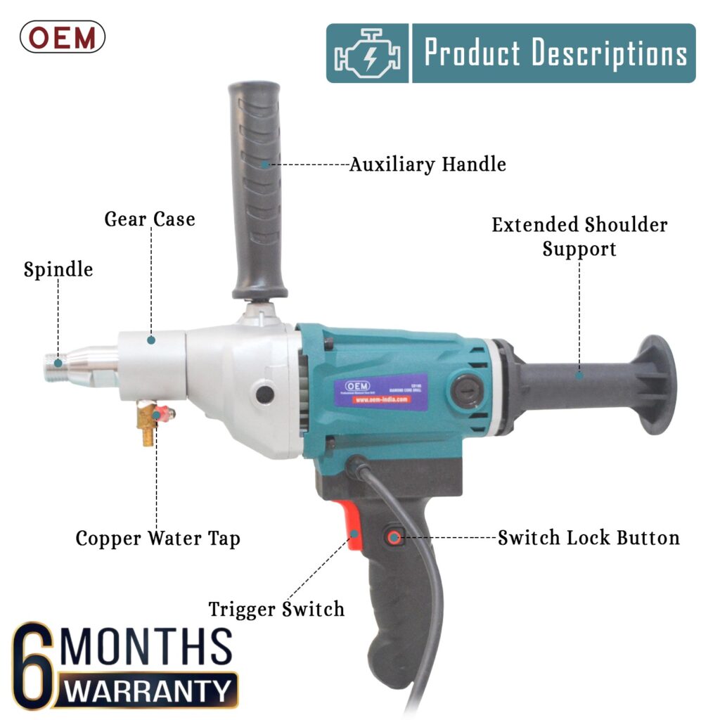 OEM 2100W Diamond Core Drilling Machine - Wet & Dry Drilling
