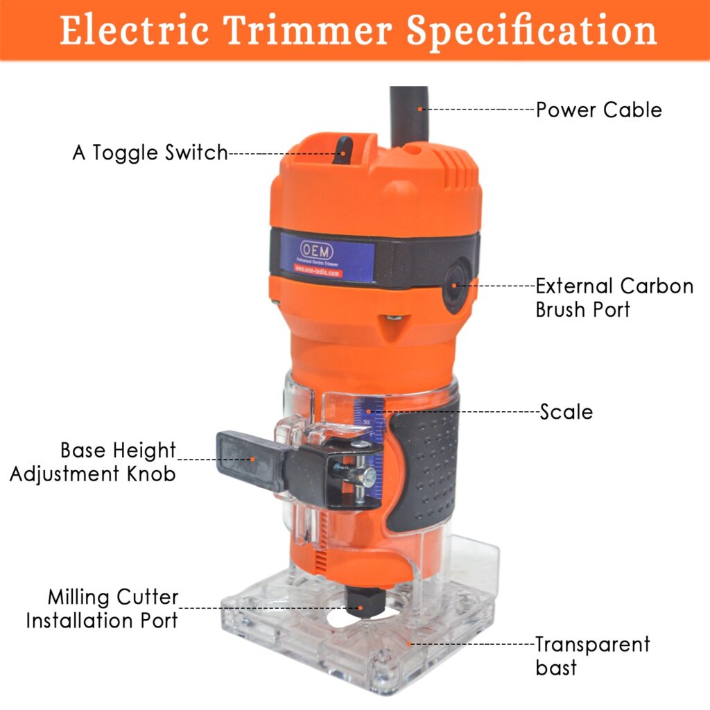 Get Professional 800W Wood Router Copper Motor AdjustableBase