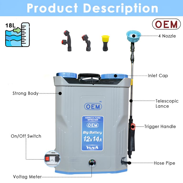 OEM 12V14A Battery Operated Sprayer – High-Pressure 18L Sprayer