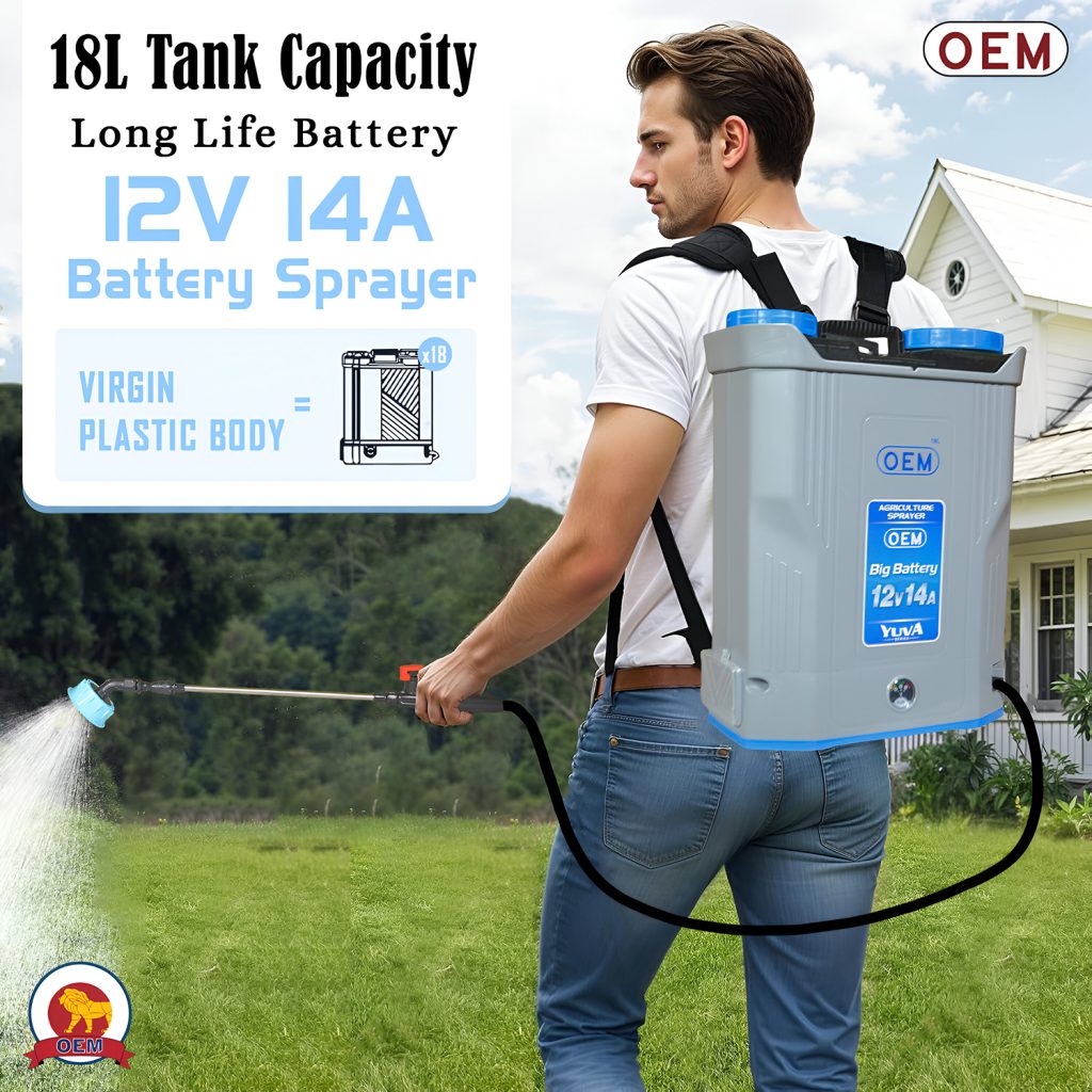 OEM 12V14A Battery Operated Sprayer – High-Pressure 18L Sprayer